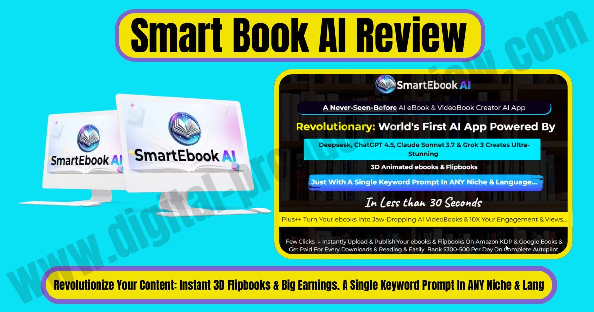 Smart Book AI Review | Instant 3D AI Ebooks In ANY Niche